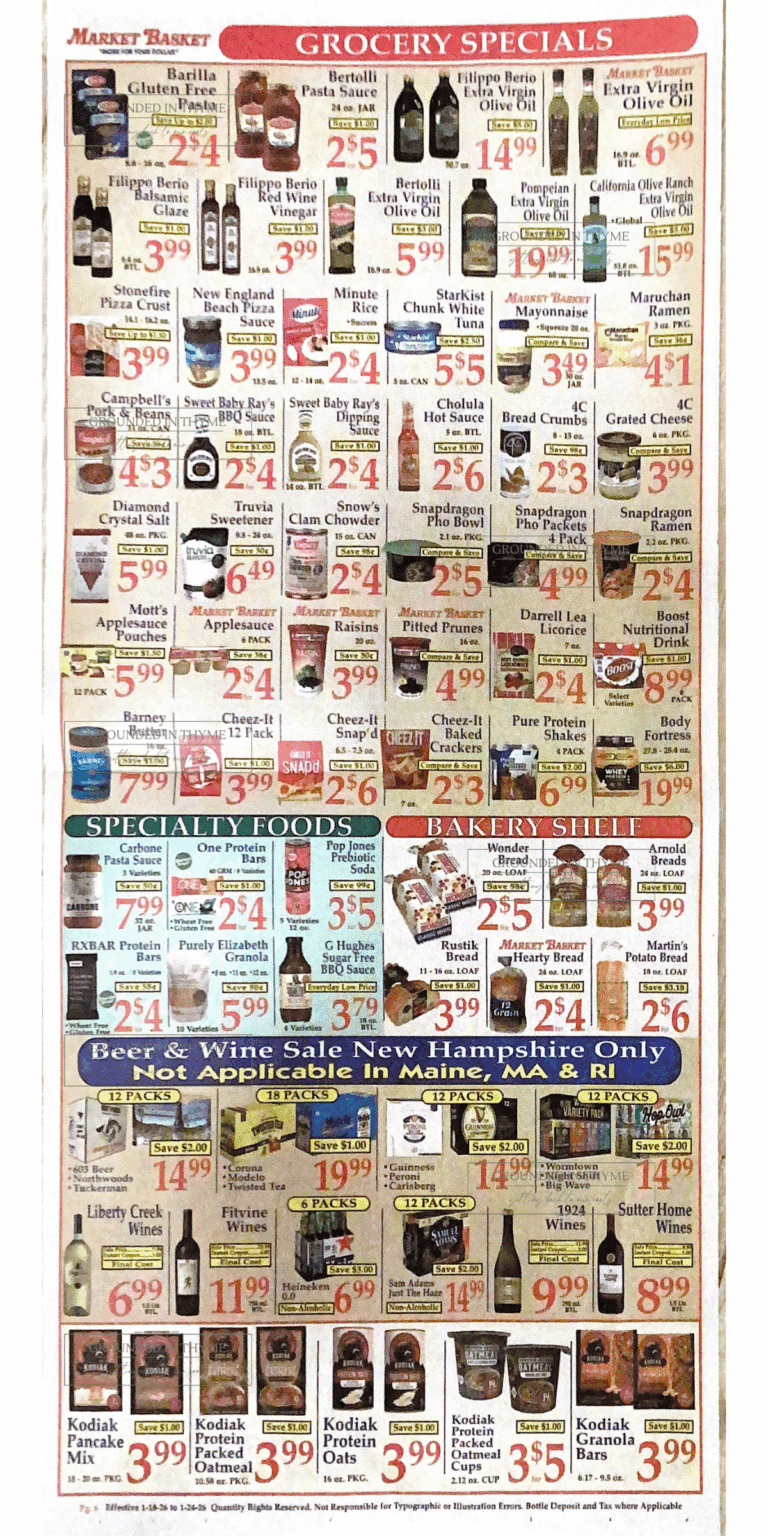 Market Basket Ad Scan Preview Early Flyer week of 1/18/26 - 1/24/26