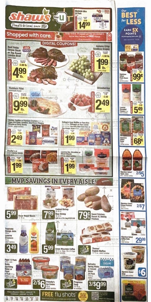 Shaw's Weekly Ad Preview Early Flyer week of 1/16/26 - 1/22/26